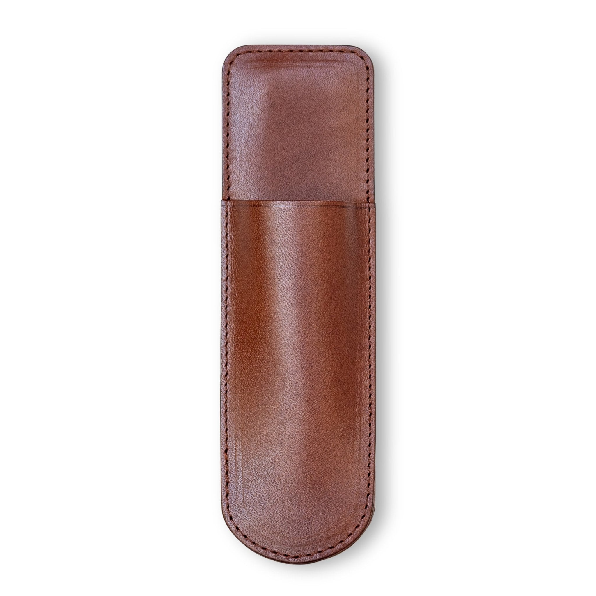 Kumano leather Fountain Single Pen Holster (brown) – Ateliers Phileas