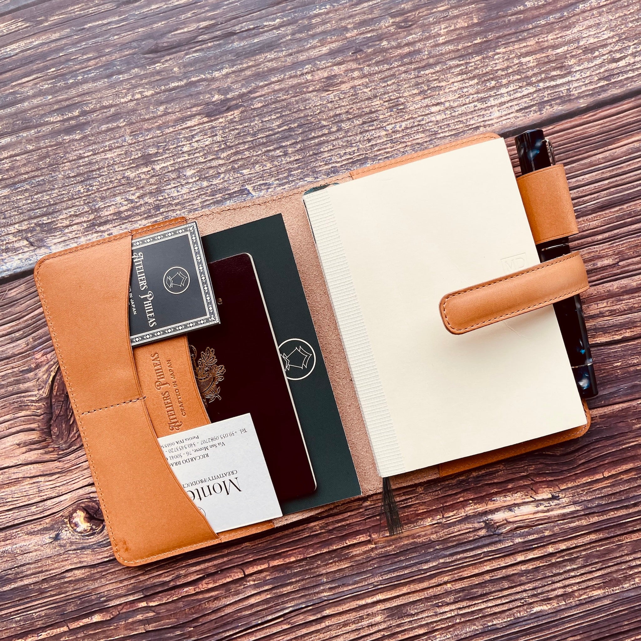 Yokohama A6 Leather Notebook Cover (natural, brown or black) – Ateliers ...